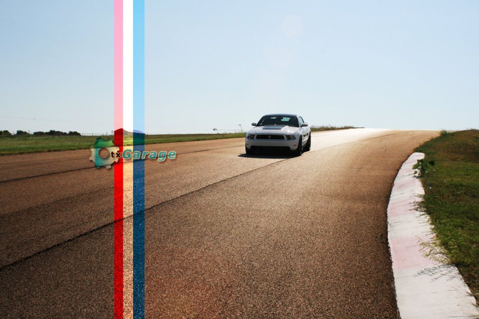 2012 Ford Mustang BOSS 302 on the track at Texas Motorsport Ranch ...