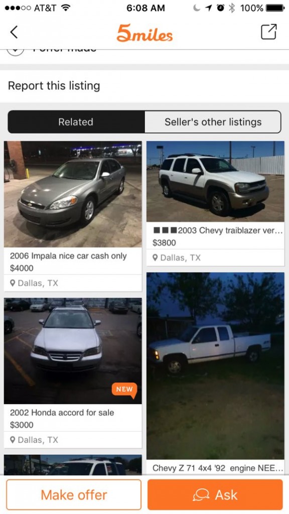 5miles – Your Mobile Marketplace: Smiles? | txGarage
