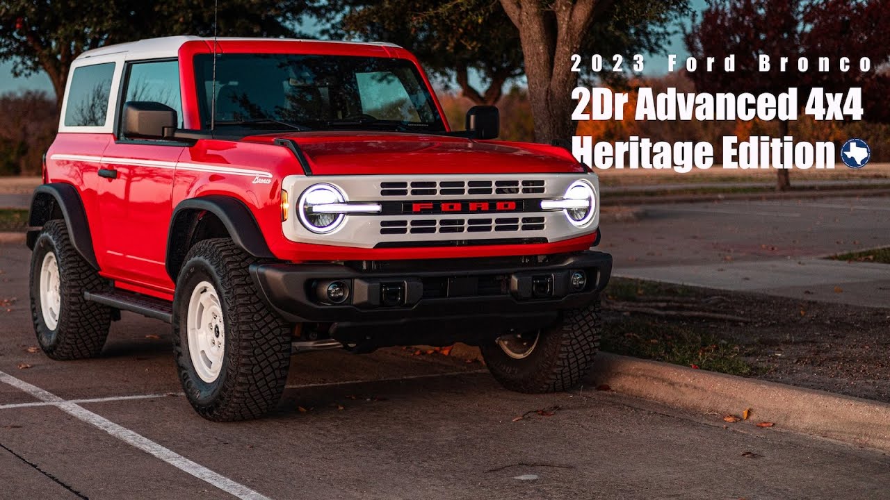 Heritage Revival: Exploring the 2023 Ford Bronco 2Dr Heritage Edition ...
